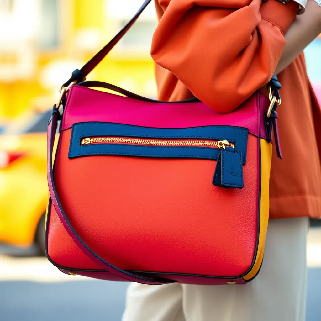 Exploring the Coach May Shoulder Bag's Colorblock Design