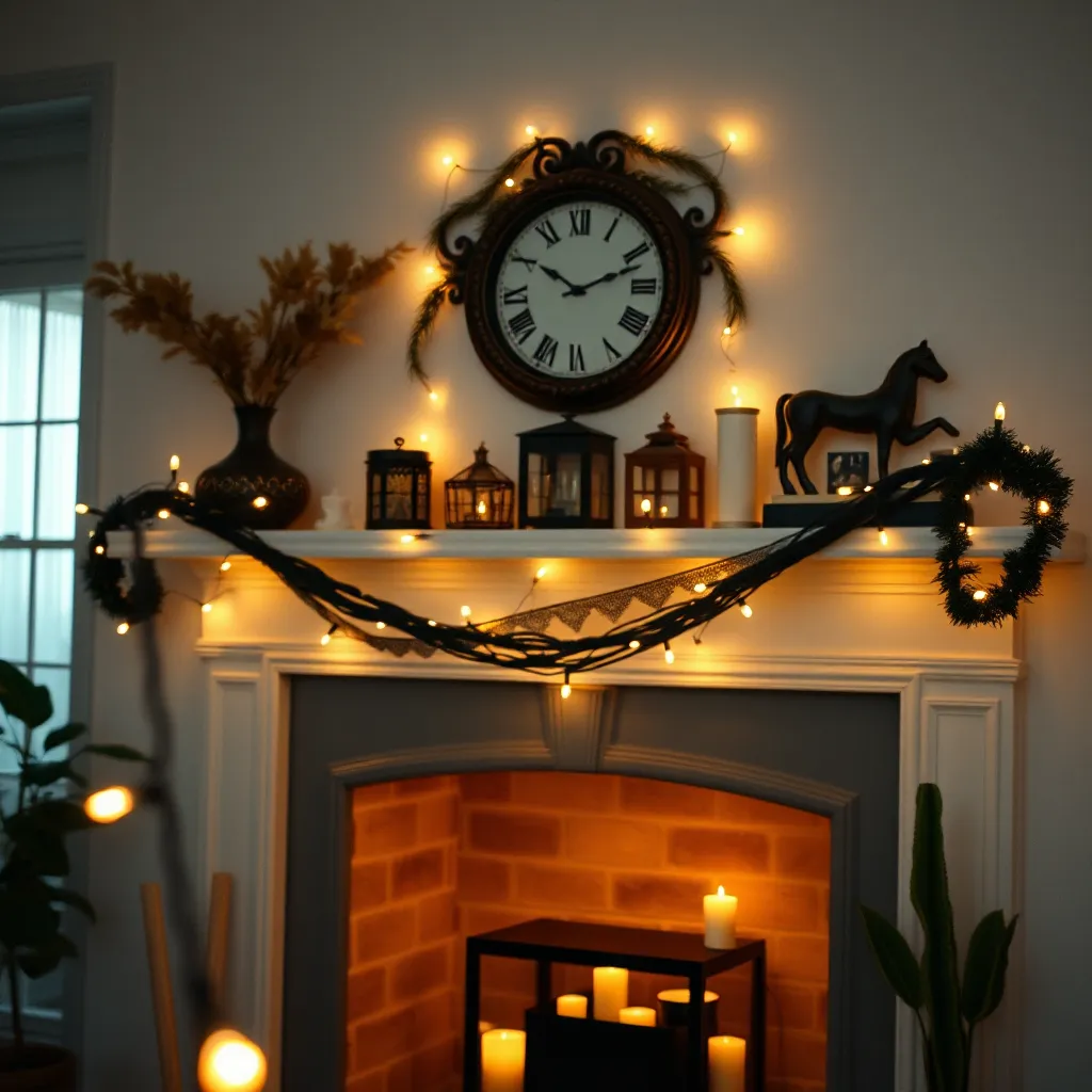 Transform Your Mantle with Beautiful String Lights
