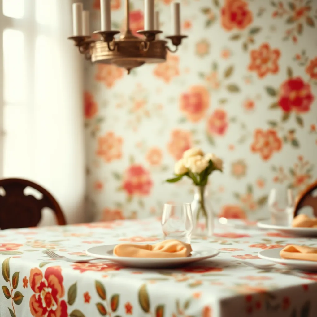 The Impact of Tablecloth Backgrounds in Design & Fashion