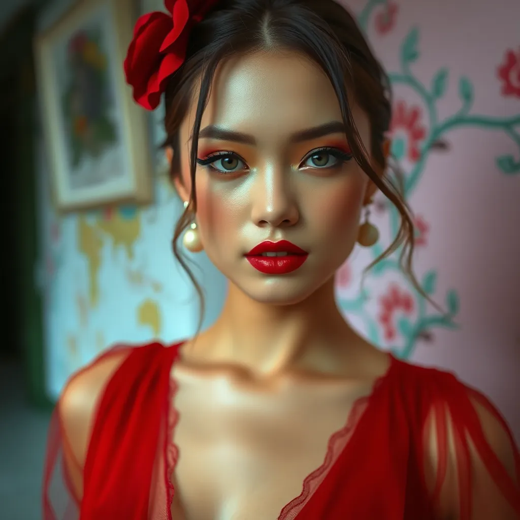 The Fascination with Red See-Through Dresses