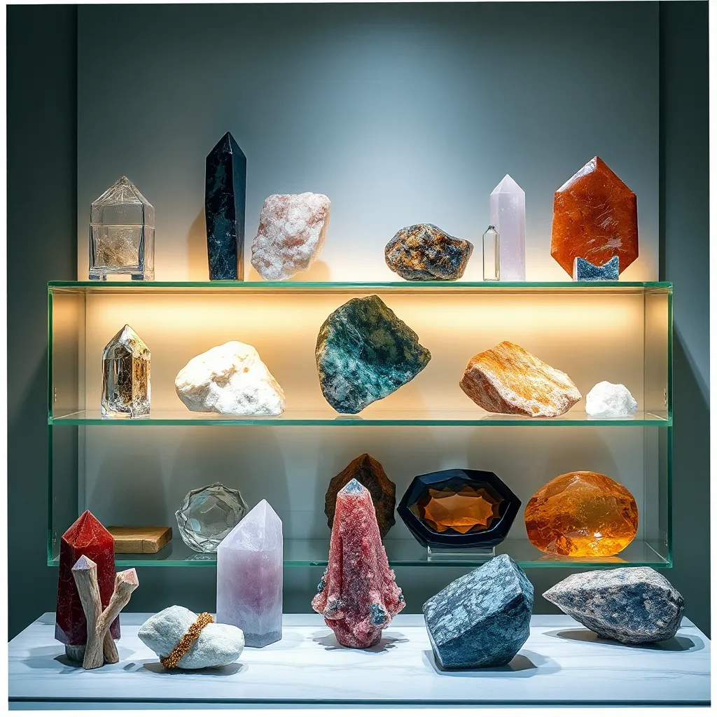 Exploring Aesthetic and Functional Gemstone Displays